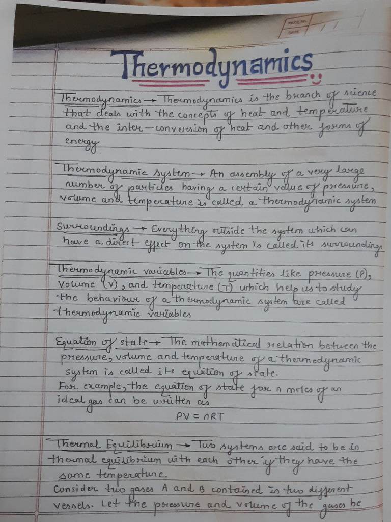 Thermodynamics | PDF