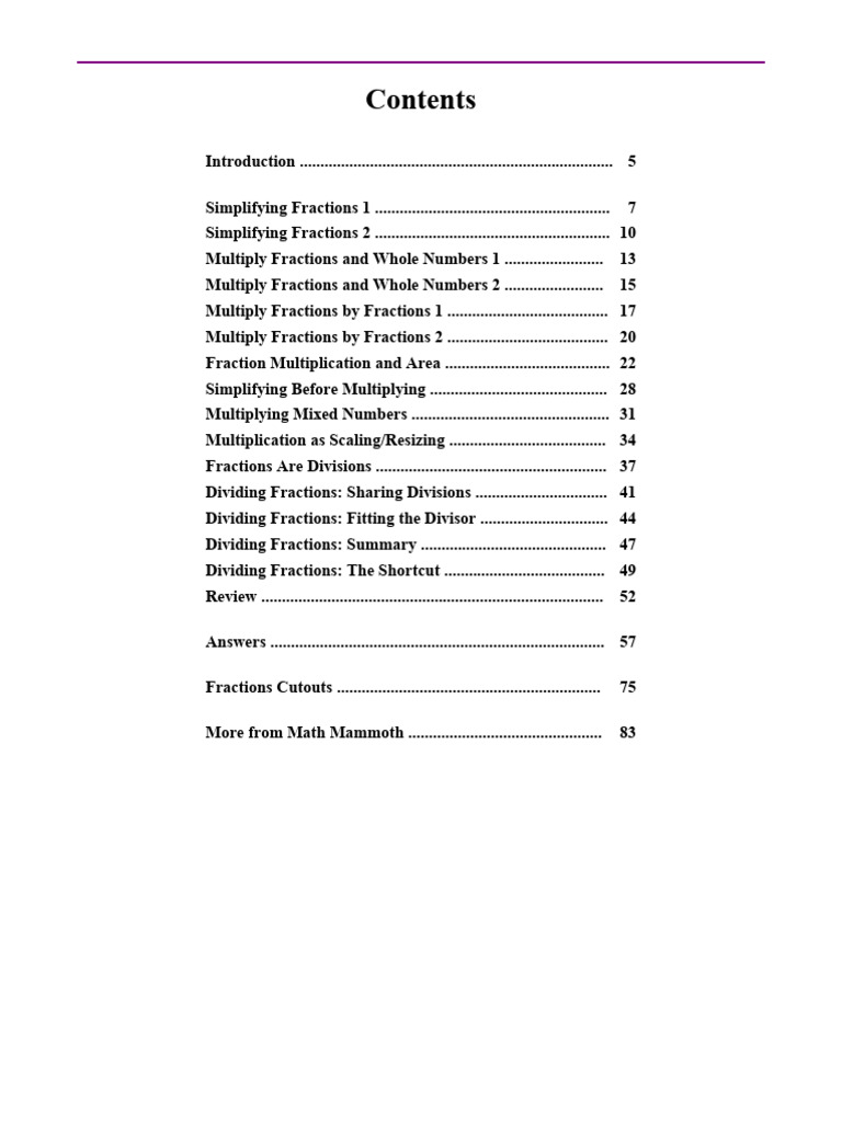 Mastering Fractions for Students | PDF