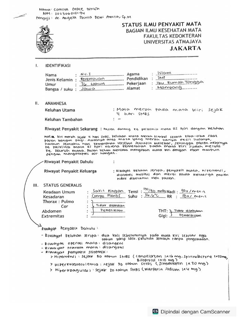 Template Ujian Status (1) | PDF