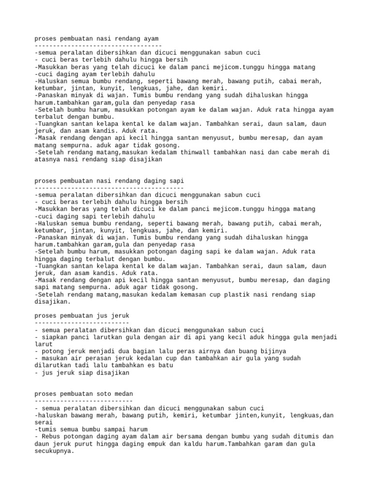 Proses Pembuatan Syara 2 | PDF