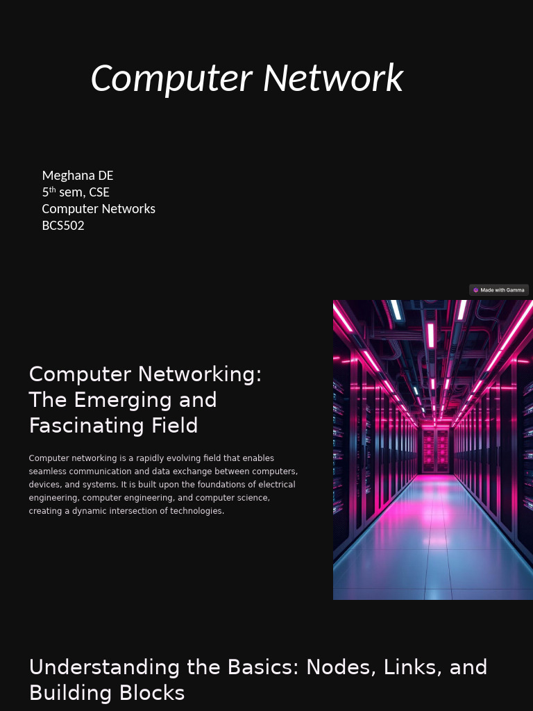Overview of Computer Networking Essentials | PDF | Computer Network | Network Topology