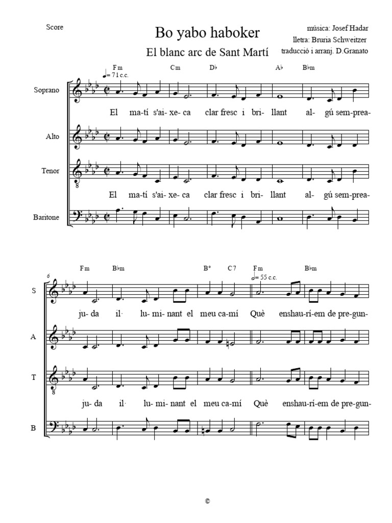 Bo Yabo Haboker - Català | PDF