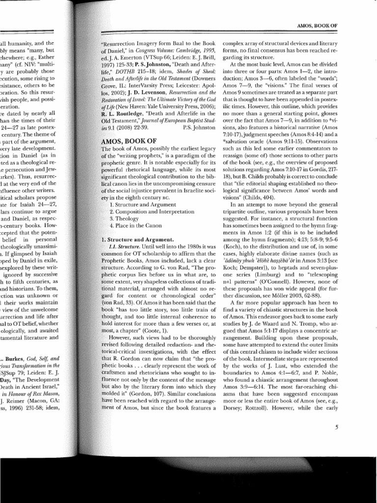 Amos DOT Prophets | PDF