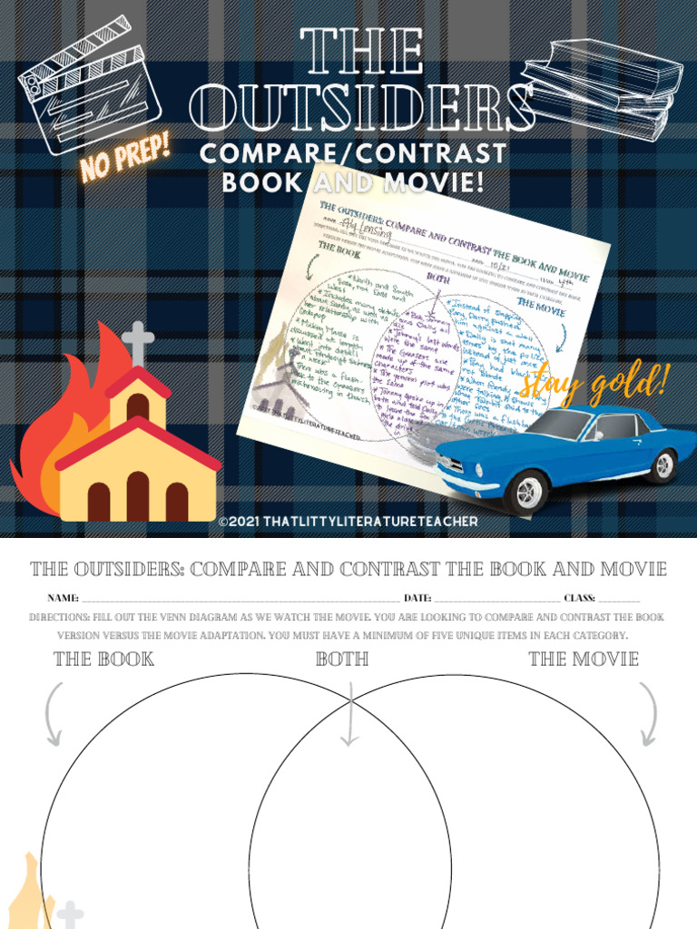 Compare The Outsiders Book and Movie | PDF | Novels Adapted Into Plays ...