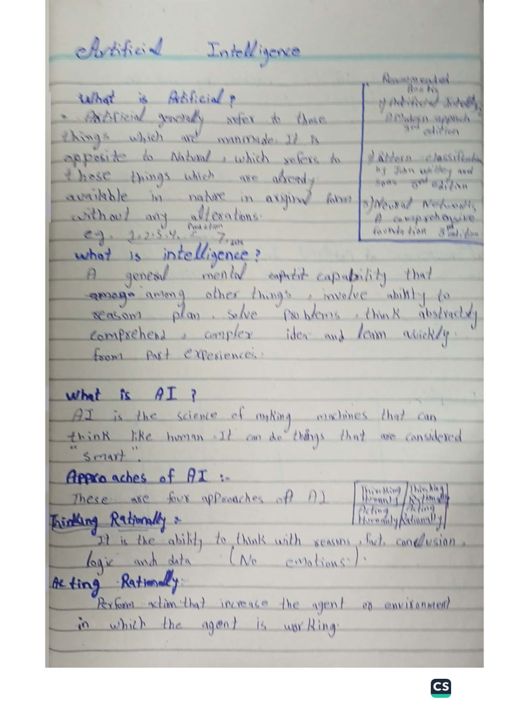 AI Notes Before Mid | PDF