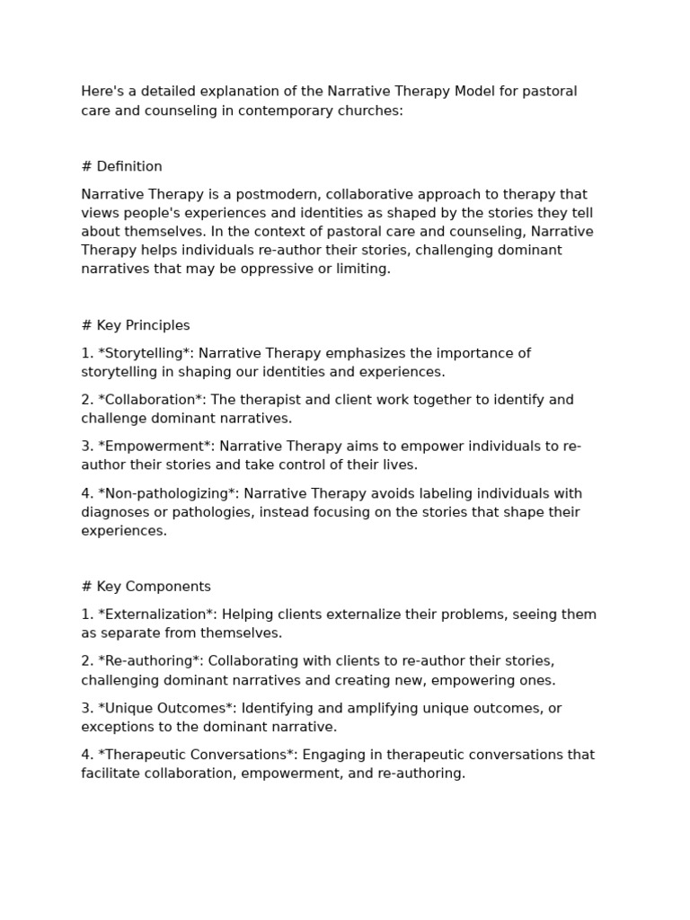 Narrative | PDF | Psychotherapy | Narrative