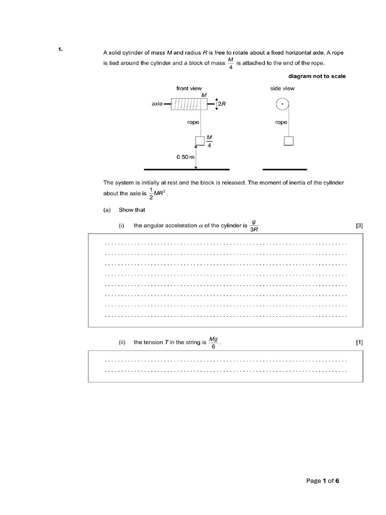 IB2 Mechanics Worksheet 1 | PDF