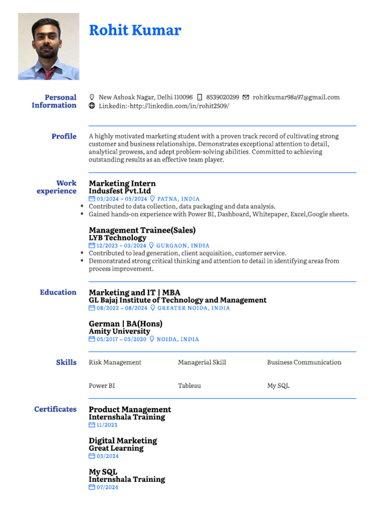 Rohit New Resume | PDF