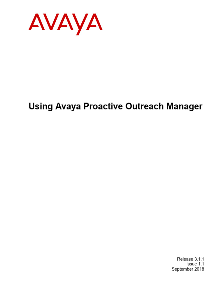 Avaya Proactive Outreach Manager | PDF | Software | License