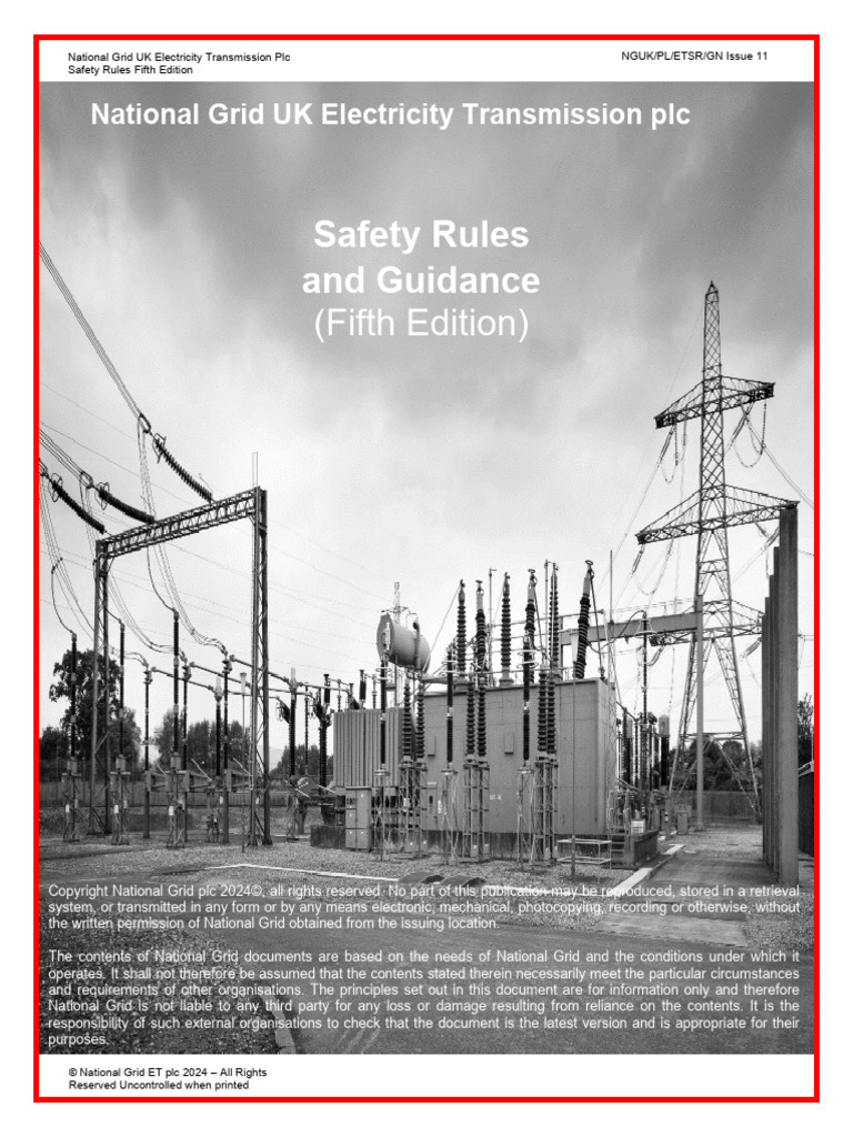 NG Safety Rules - Issue 11_0 | PDF | Safety | Occupational Safety And ...