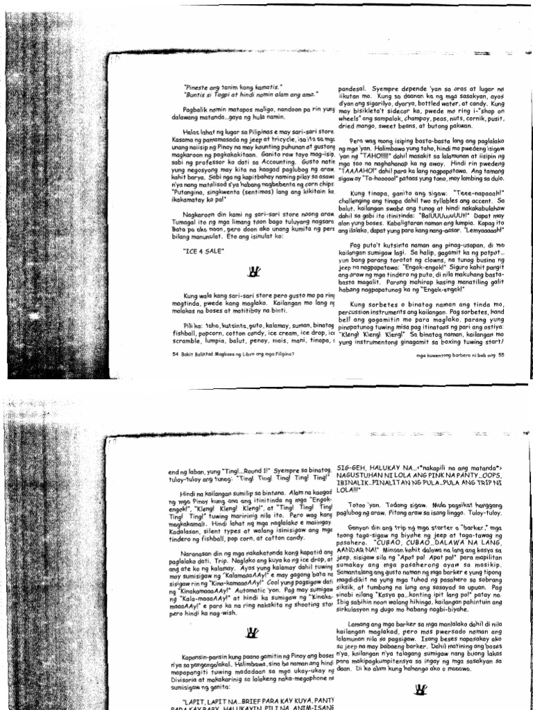 Bob Ong - Bakit Baliktad Magbasa ng Libro ang mga Pilipino (Part 3) | PDF