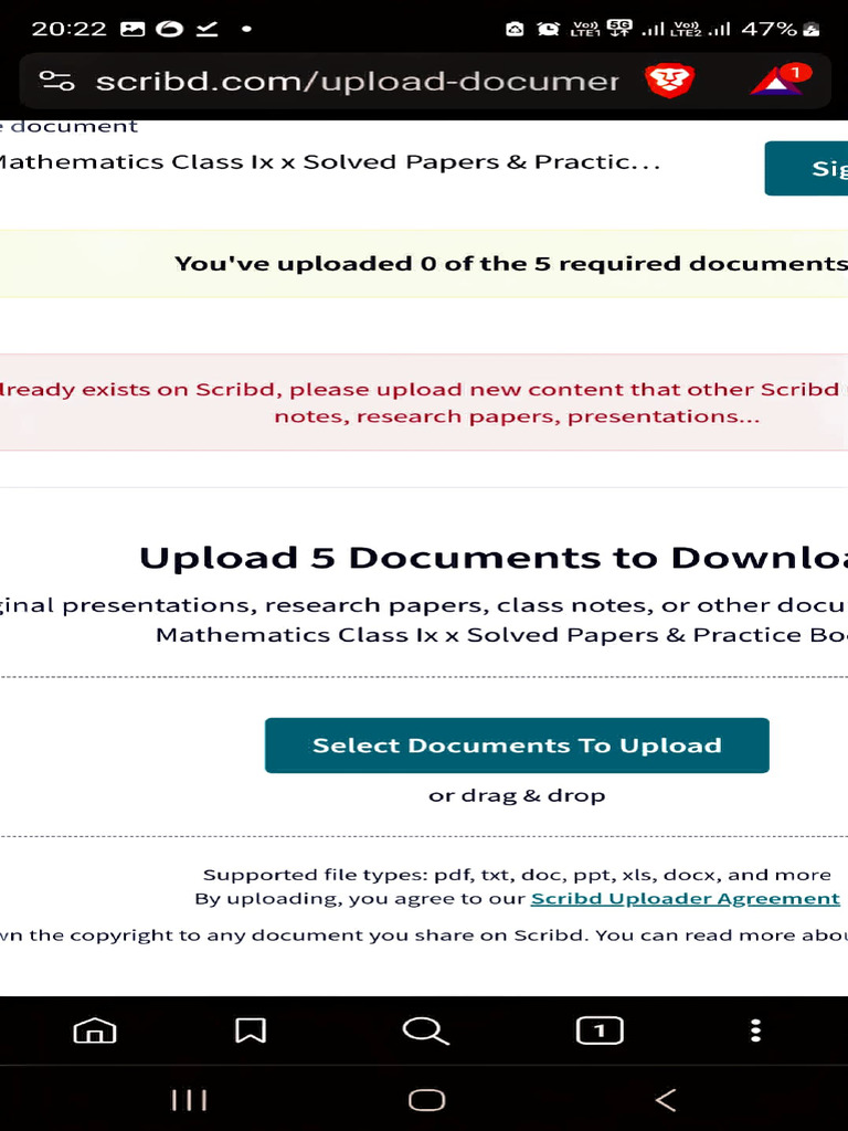 Upload 5 Documents To Downloa: You've Uploaded 0 of The 5 Required ...