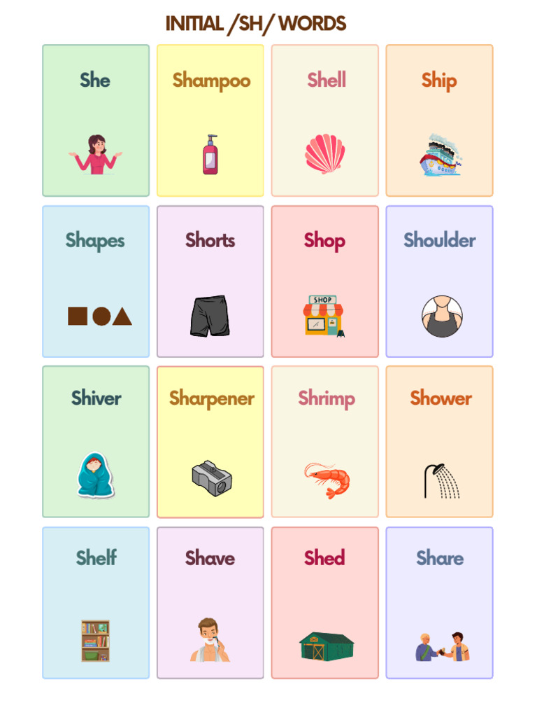 Initial SH Words | PDF