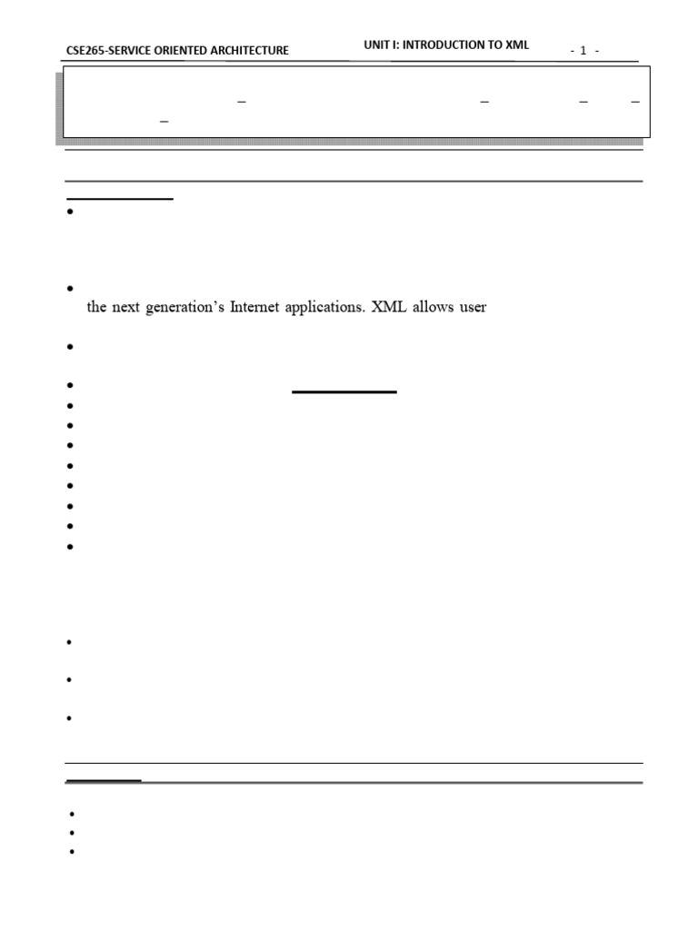 SOA Module 1 Notes | PDF | Xml | Html