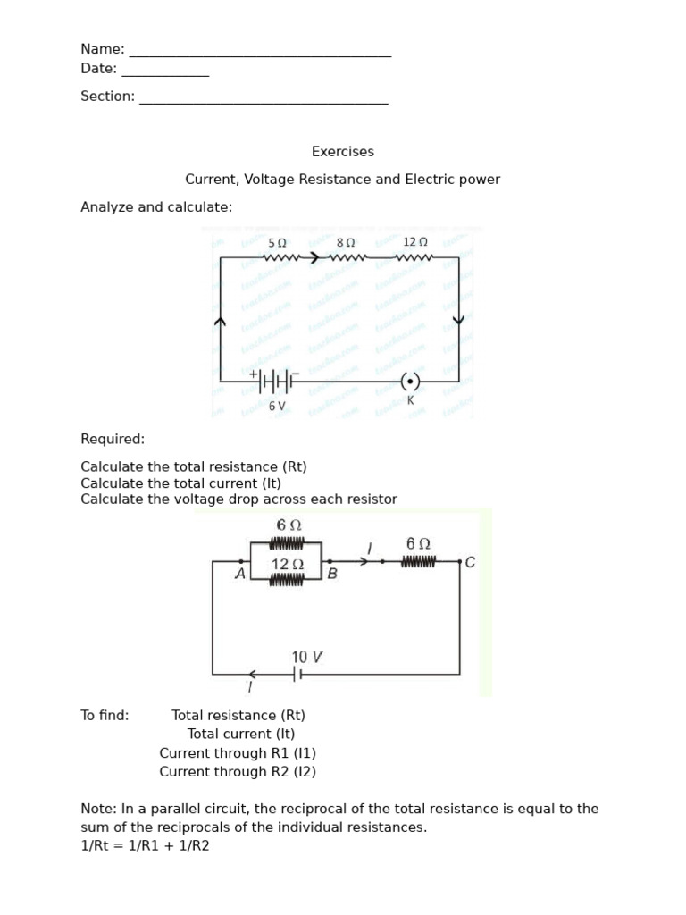 Electronics Q1W2 Exercises | PDF