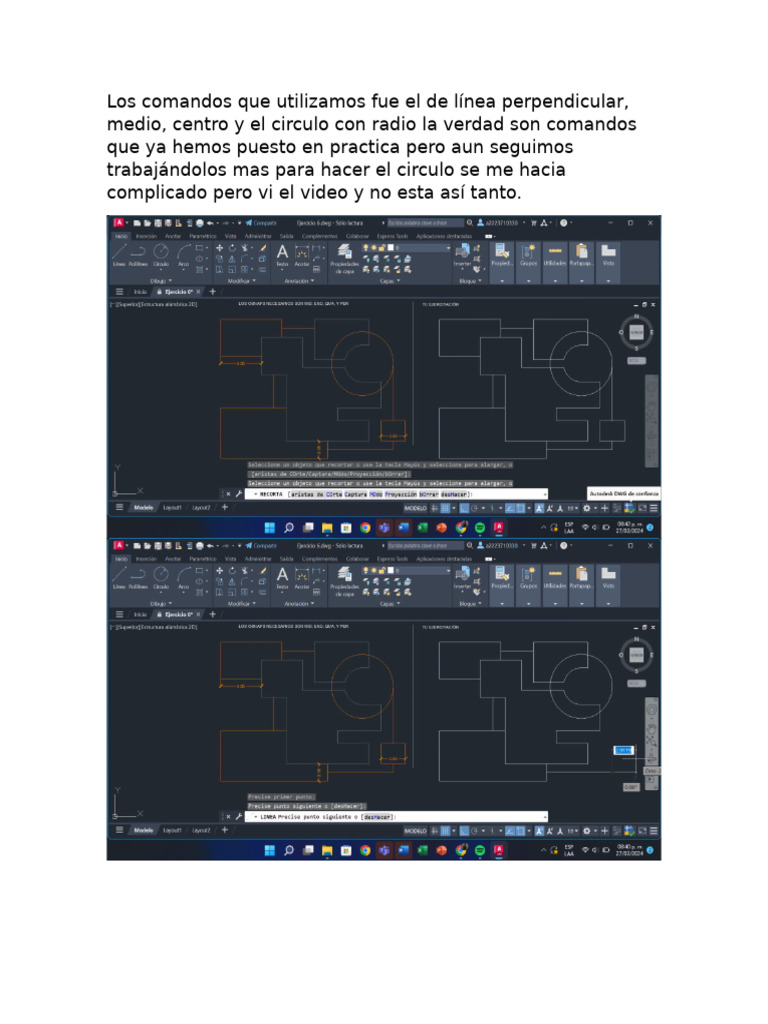 Comandos de Dibujo en Práctica | PDF