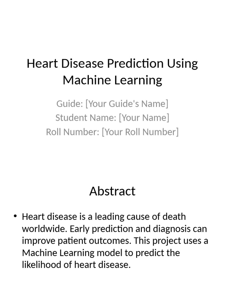 Heart Disease Prediction Professional | PDF