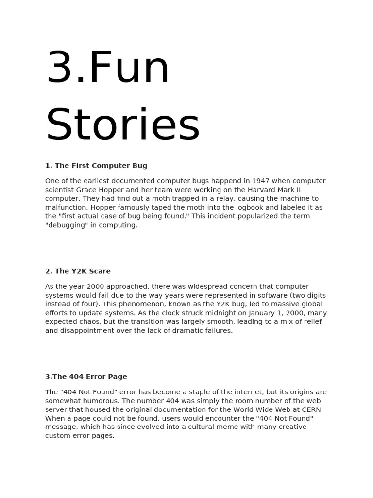 3 Fun Stories | PDF