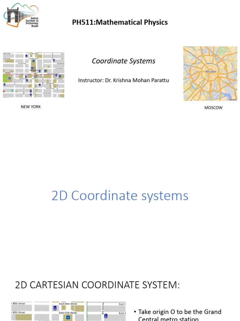 2.coordinate Systems - DR - Krishna Mohan PDF | PDF | Coordinate System | Geometry