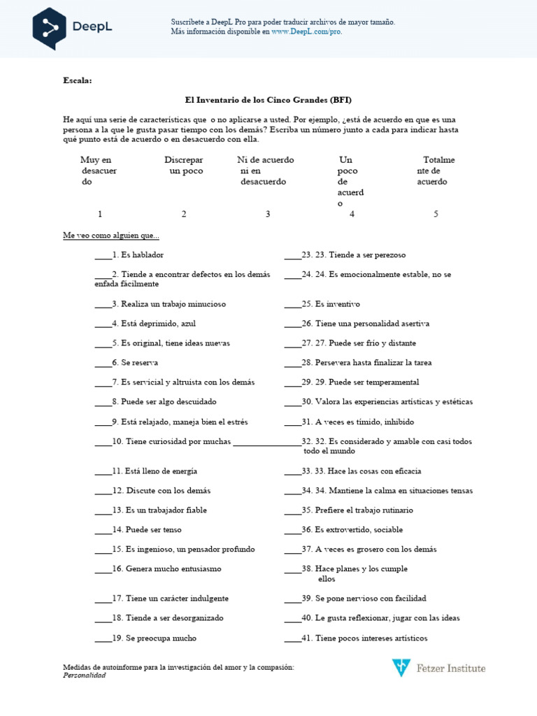 Bfi Es | PDF