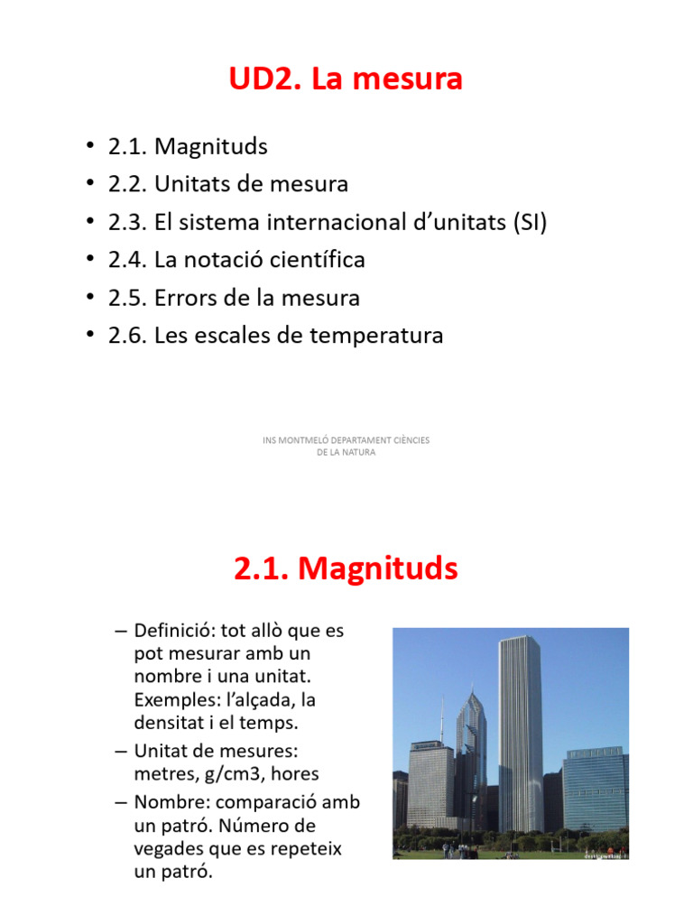 UD2. La Mesura | PDF