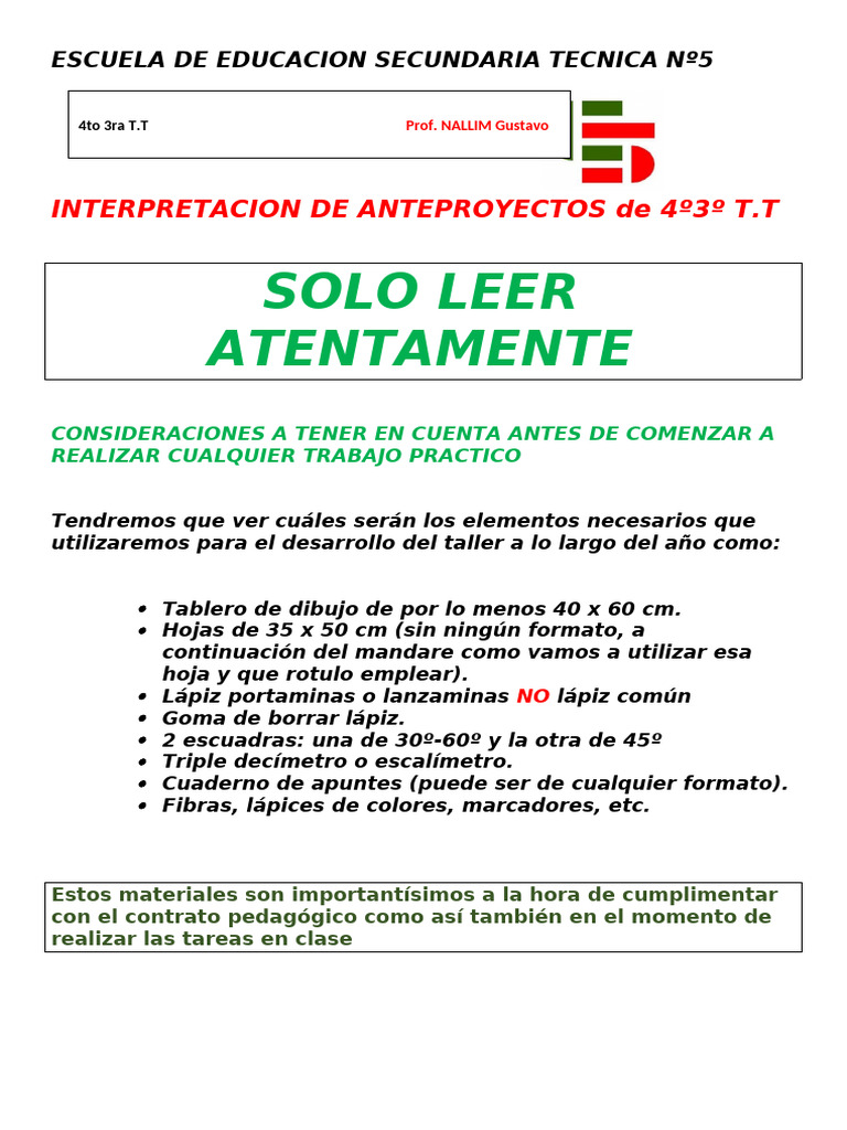 Leer Atentamente | PDF