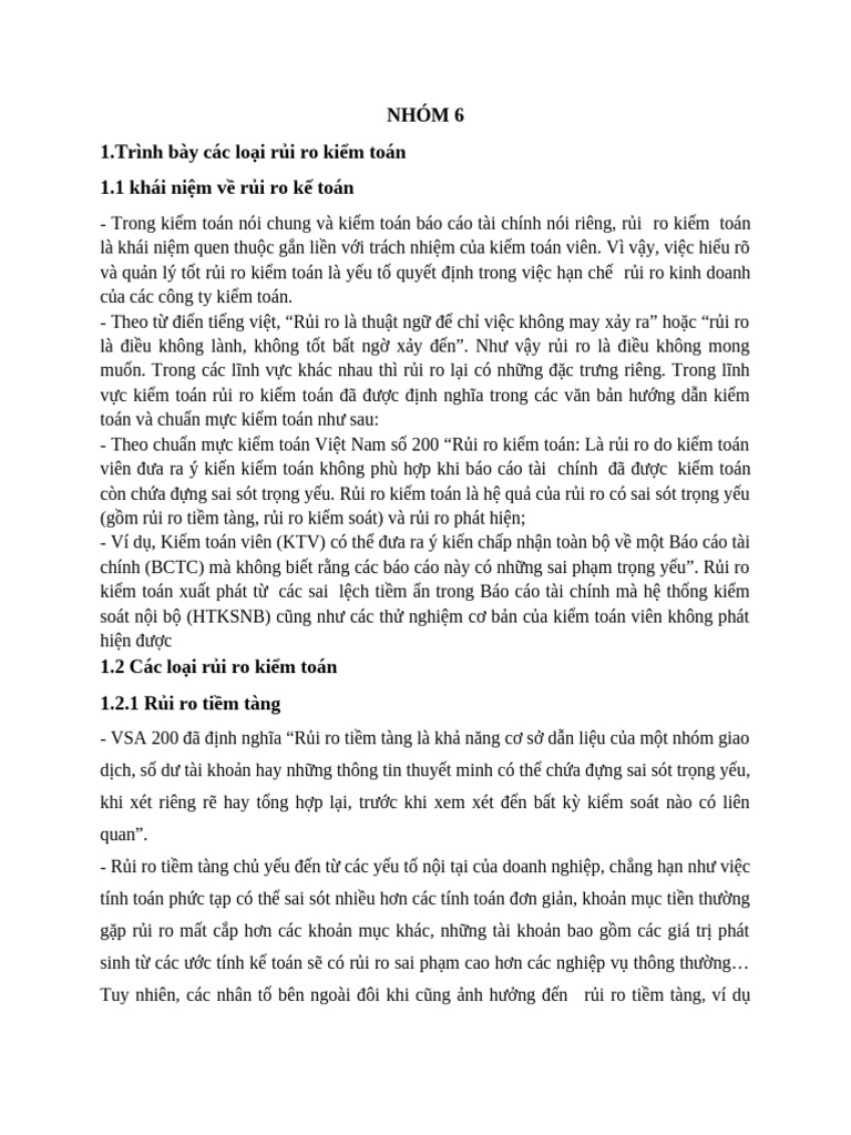 Kiểm toán căn bản,NTD | PDF