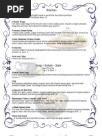 Server Menu Test Answer | PDF | Salad | Hamburgers