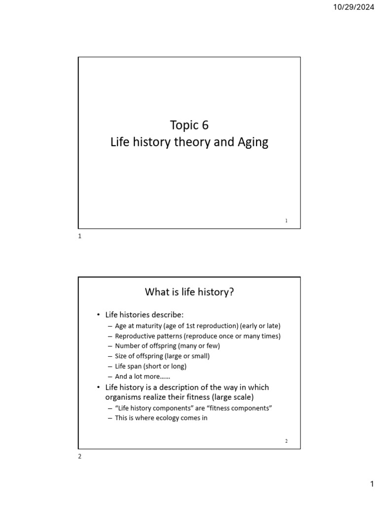evolution and aging | PDF | Senescence | Mutation