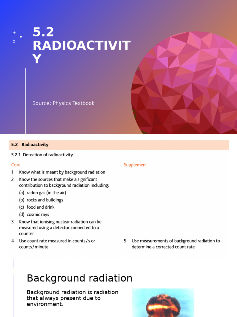 16 Radioactivity (1) | PDF | Radioactive Decay | Ionizing Radiation