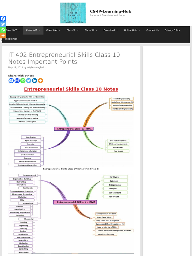Entrepreneurial Skills Pdf Entrepreneurship Social Entrepreneurship