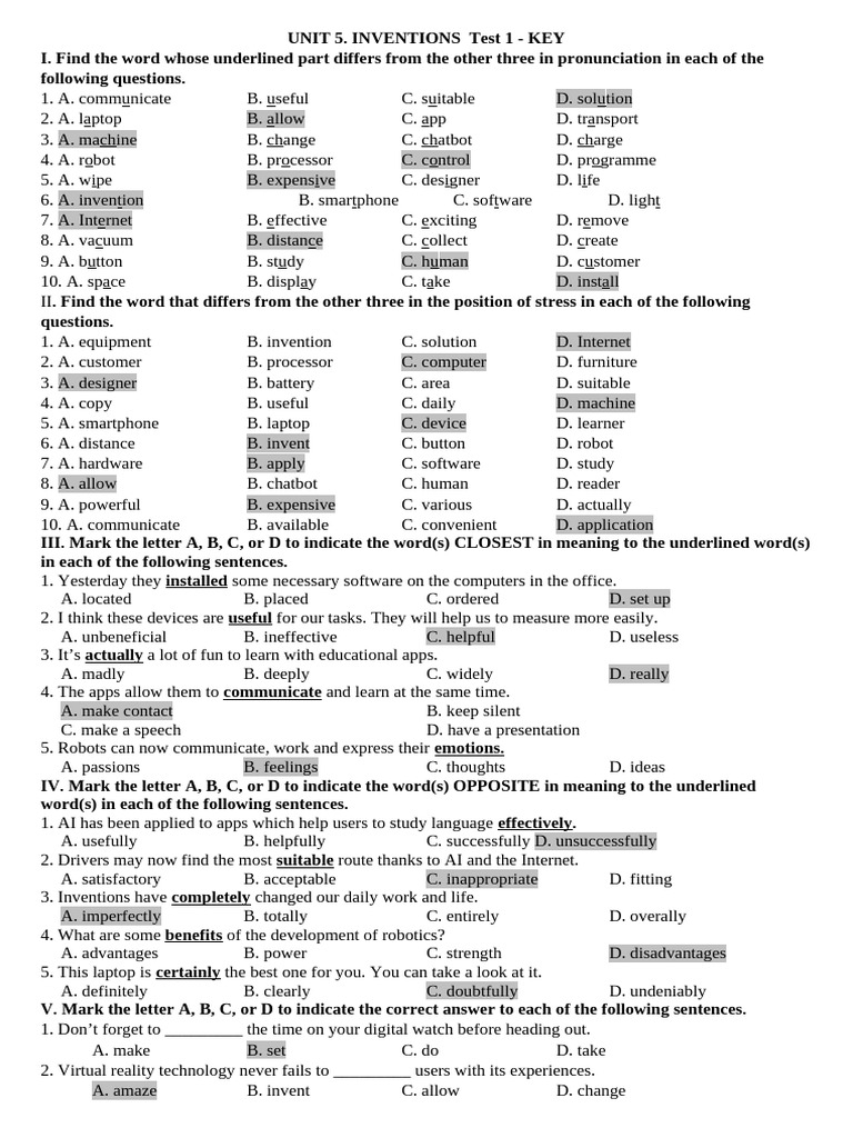 B Test Theo Form 2025 - Anh 10 Global Success Grade 10 - UNIT 5 - Test ...
