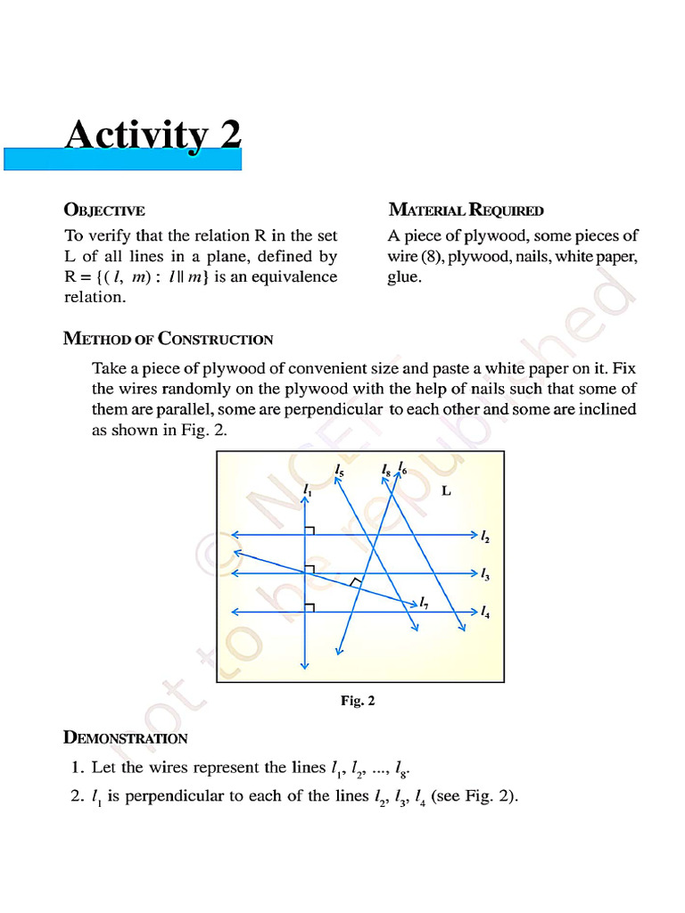 Class 12 Lab Activity Math Part 1 | PDF