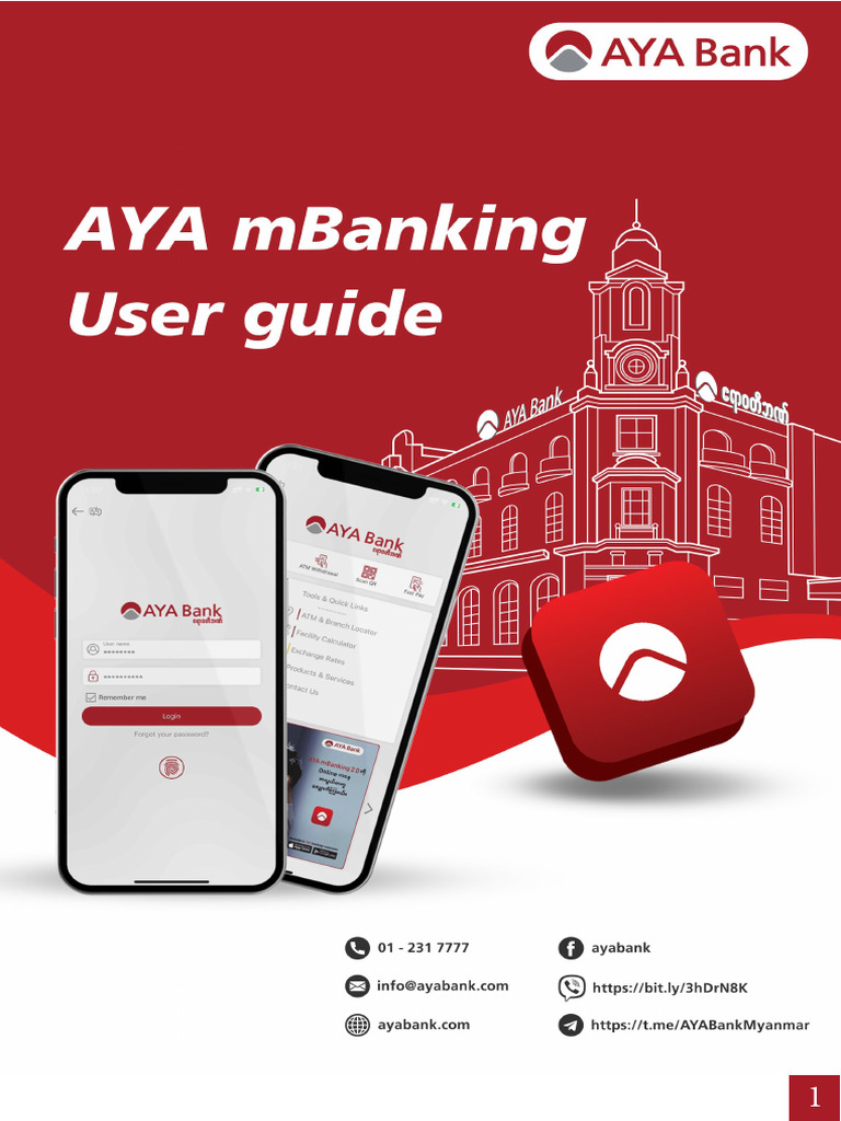 AYA Mobile Banking 2.0 User Guide | PDF | Login | Credit Card