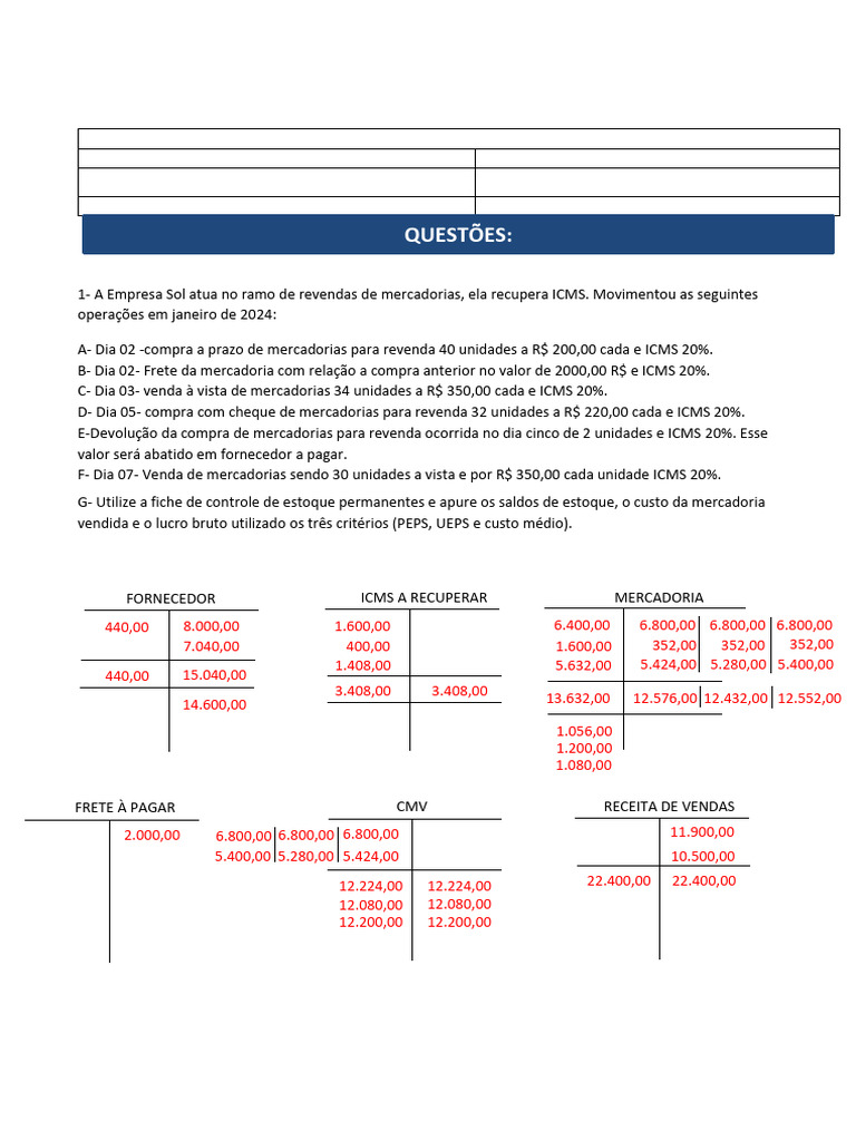 Peps - Ueps - MP | PDF | Business | Contabilidade gerencial