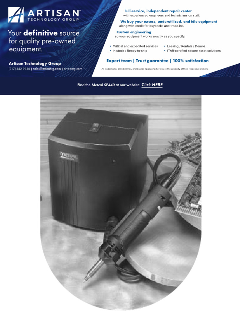 Metcal SP440 Manual 2020219161254 | PDF | Electrical Connector | Power ...