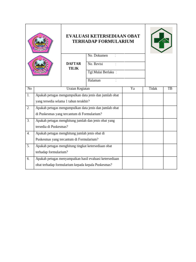 Evaluasi Ketersediaan Obat Terhadap Form | PDF
