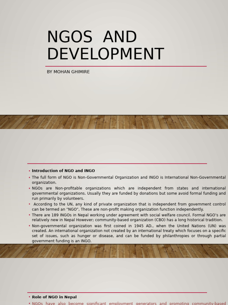 NGO and Development | PDF | Non Governmental Organization | Public Sphere