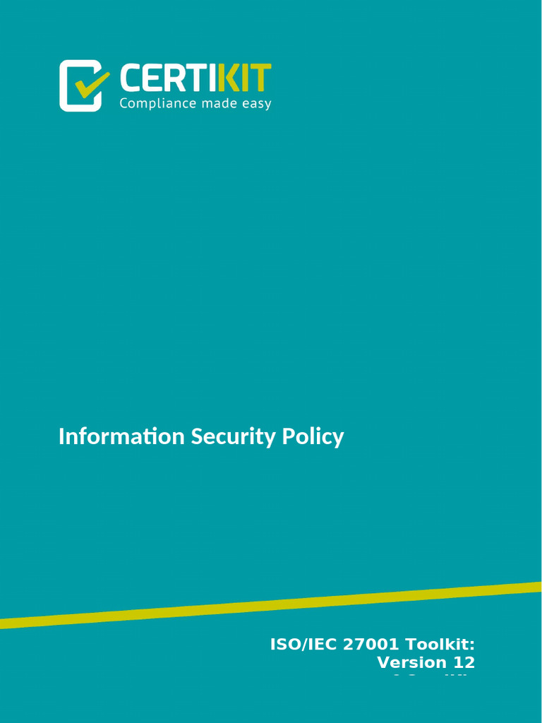 ISMS DOC 05 4 Information Security Policy | PDF | Information Security ...