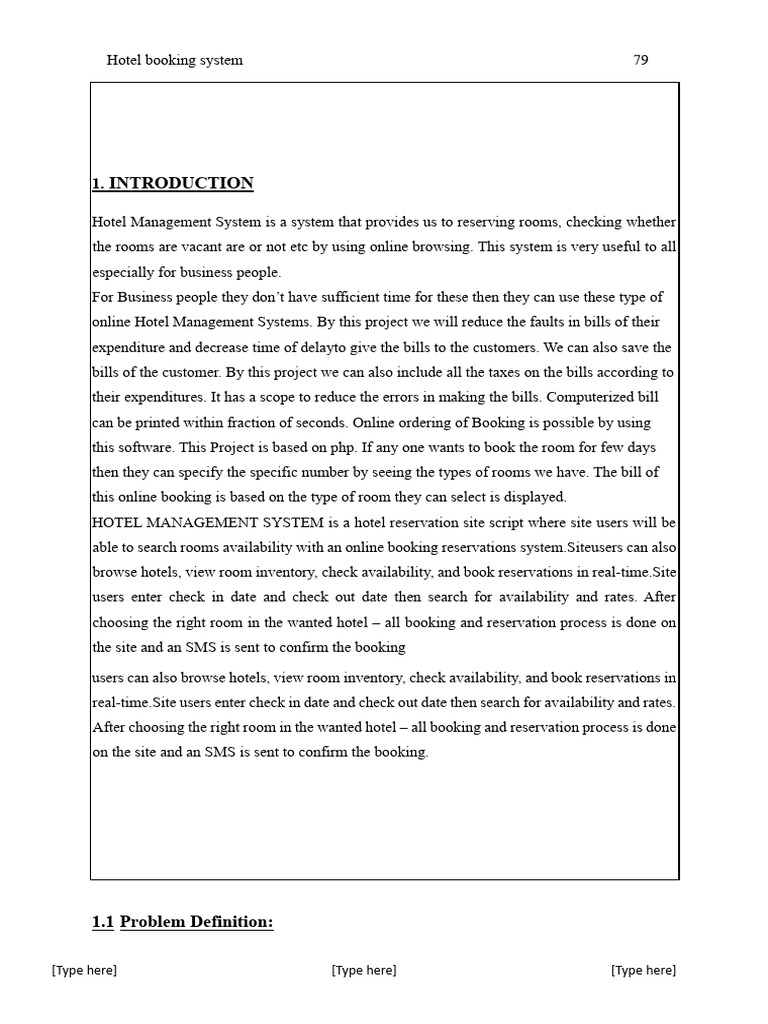 Hotel Documentation | PDF | Computer Science | Computing