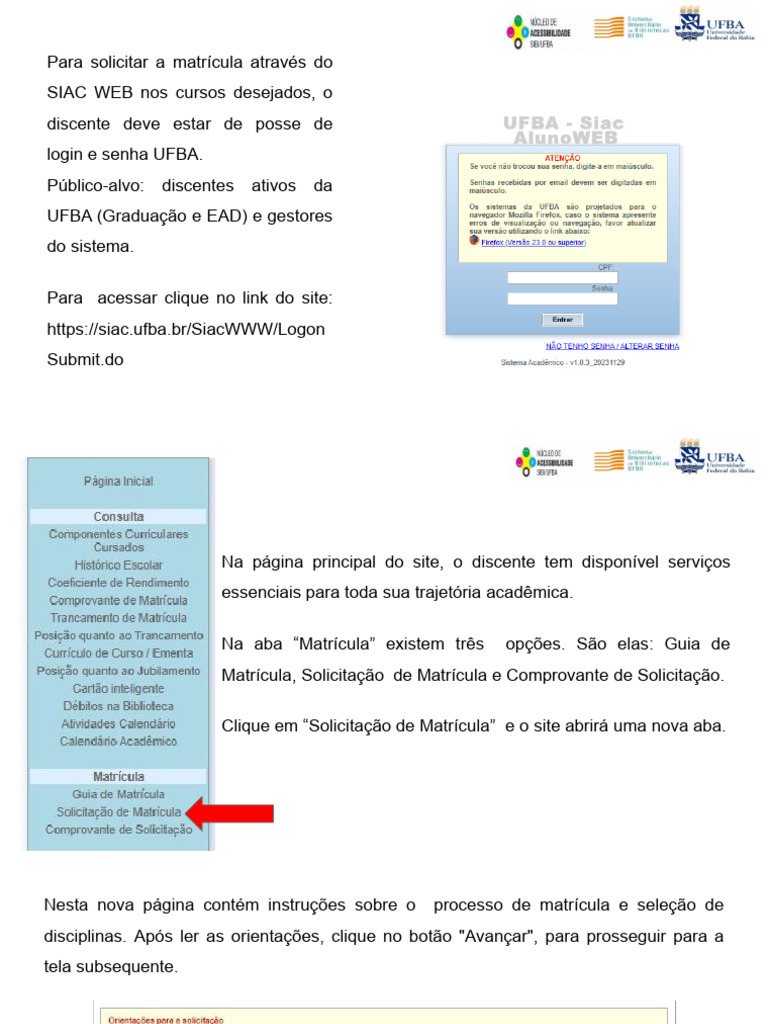 Tutorial Matricula Siacweb 0 | PDF