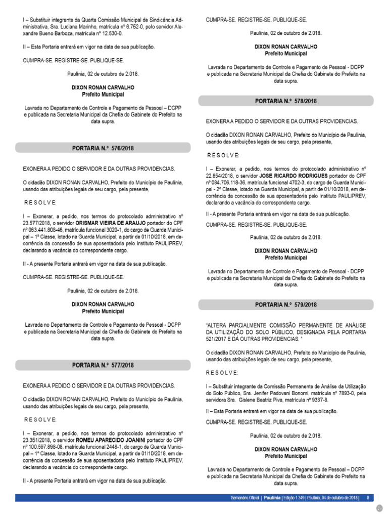 Gi 12 Portaria Xca | PDF