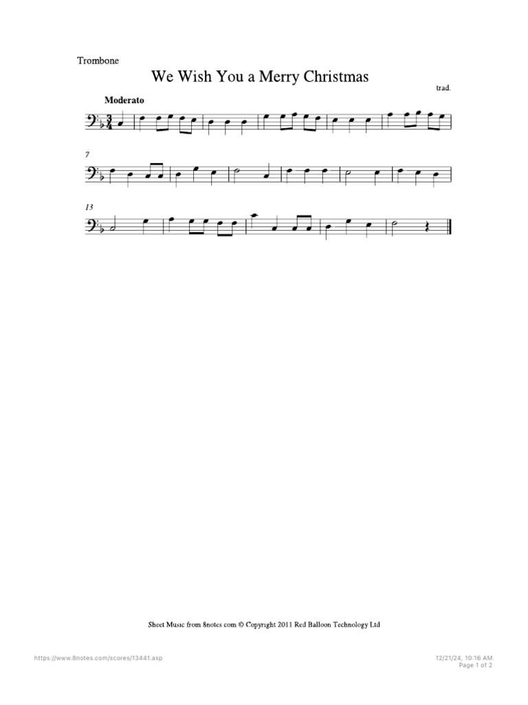 Wish You A Merry Christmas | PDF