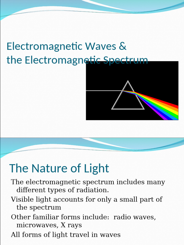 1.Electromagnetic Spectrum | PDF | Electromagnetic Radiation | Light