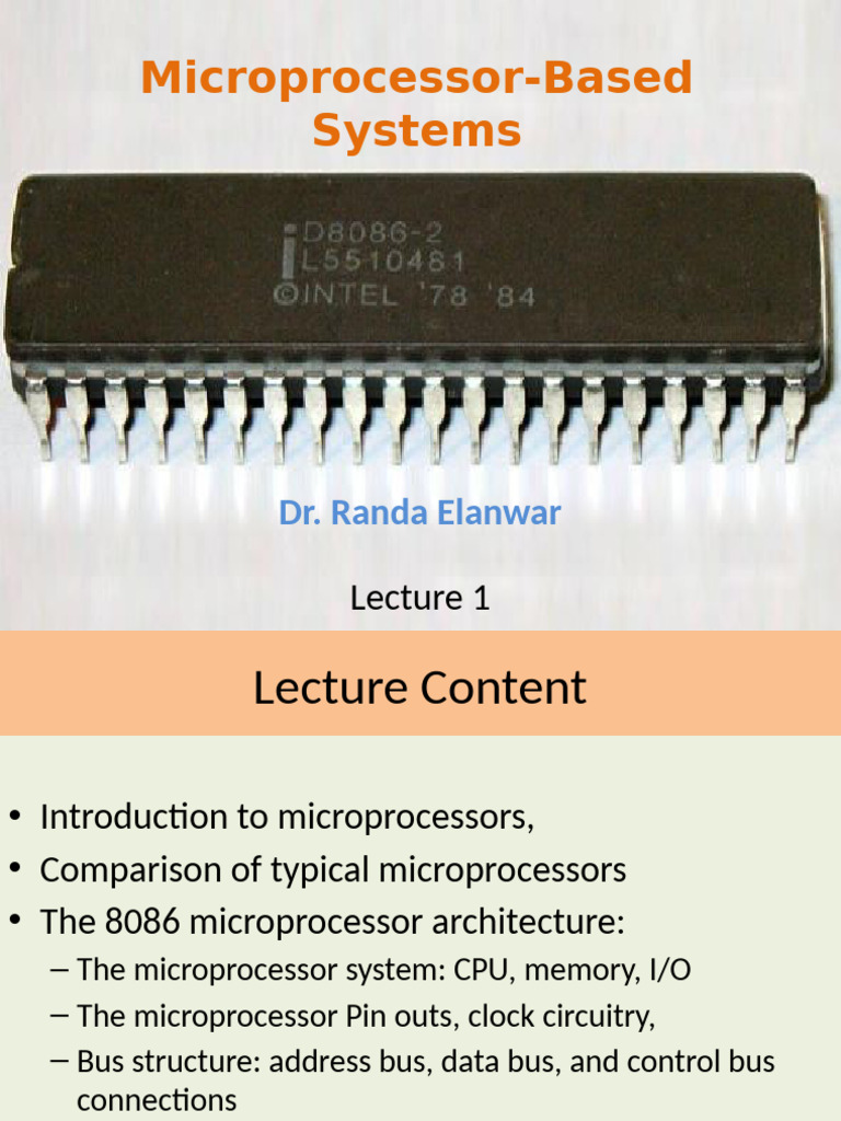 Introduction to Microprocessor Systems | PDF | Microprocessor ...