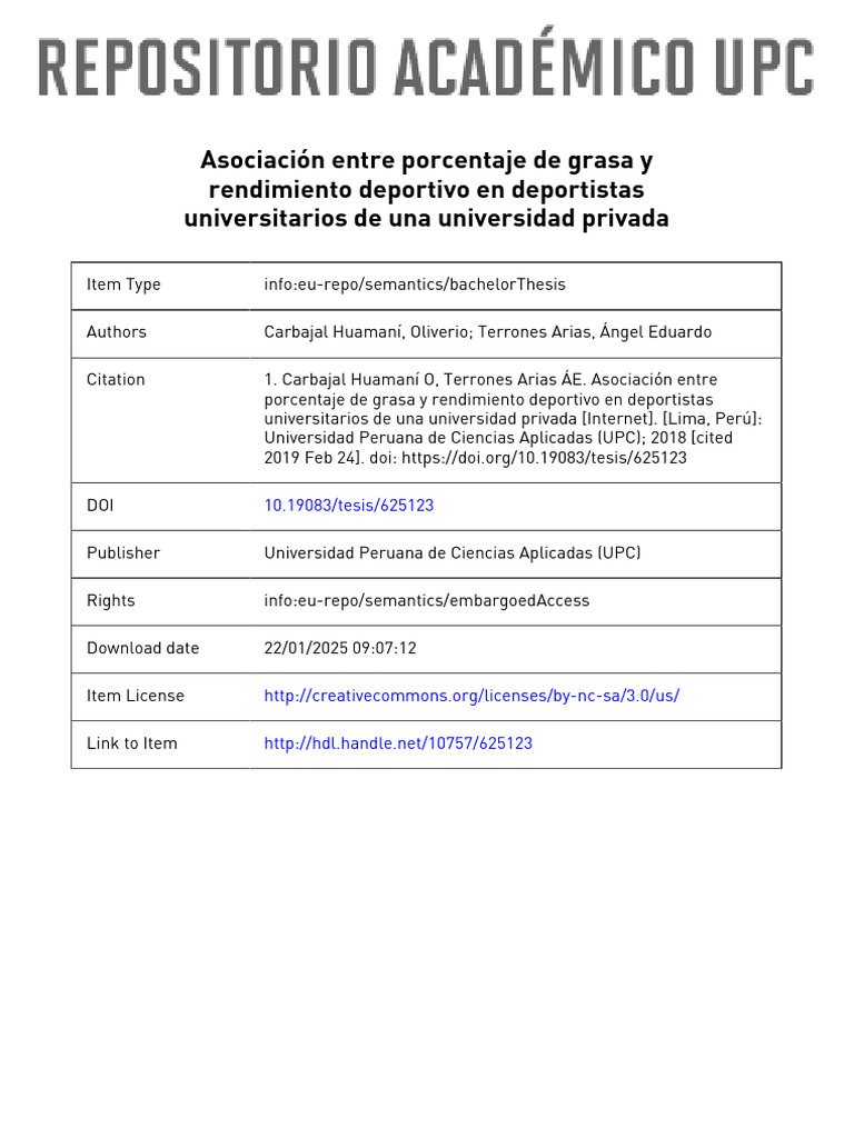 Grasa corporal y rendimiento deportivo | PDF | Tejido adiposo