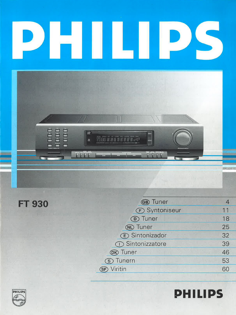 FT930 en NL Usermanual - Philips | PDF