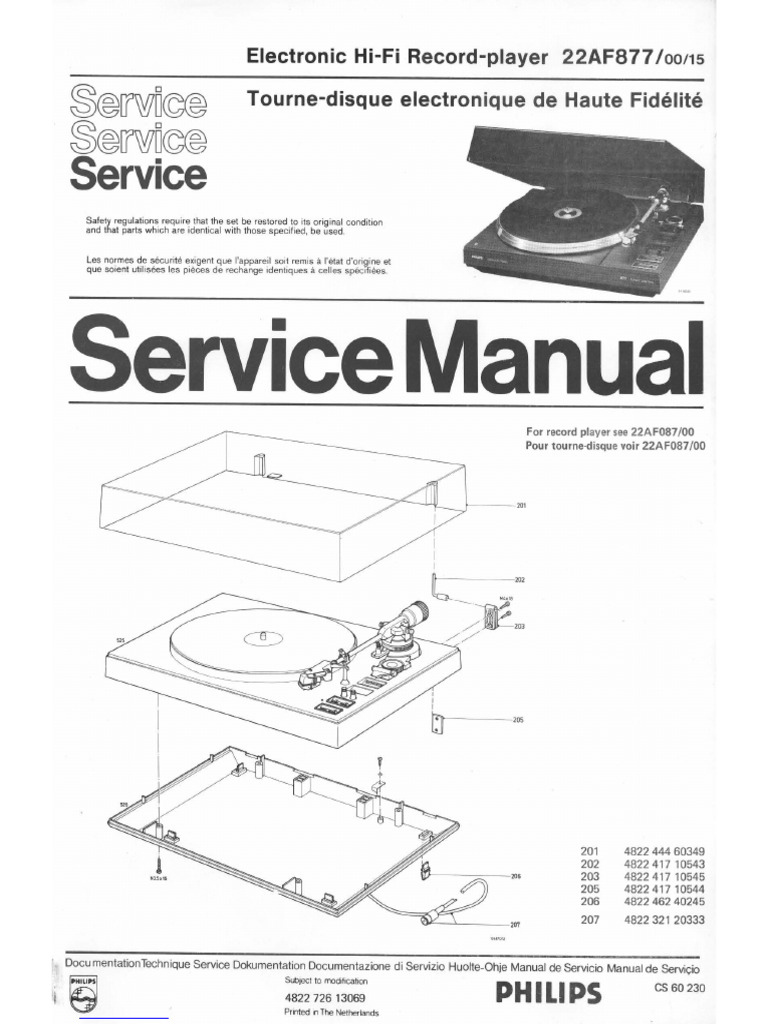 Philips AF877 Service Manual - Philips | PDF