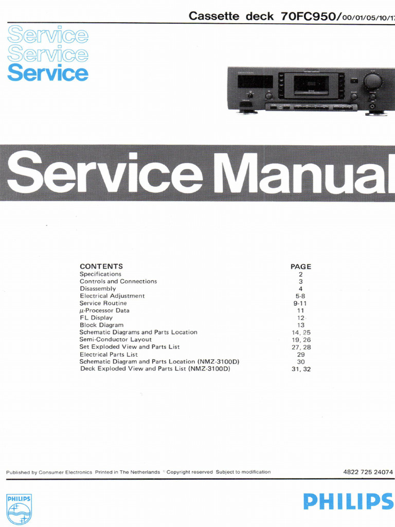 Hfe Philips Fc950 Service en - Philips | PDF