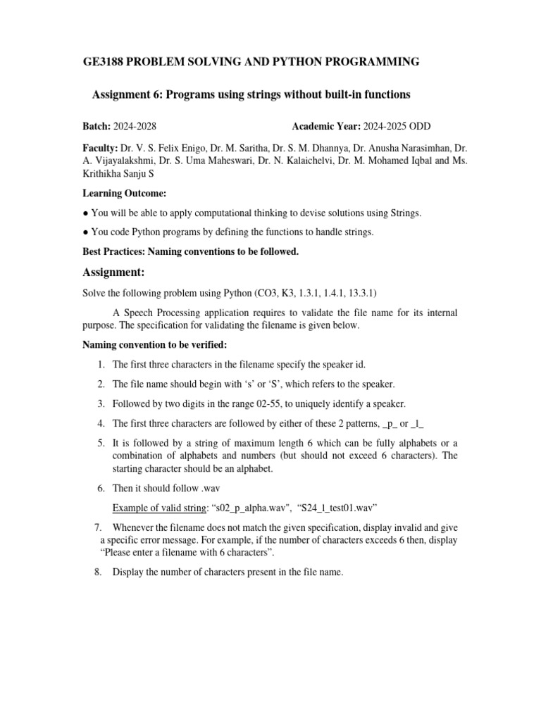Python String Validation Assignment | PDF